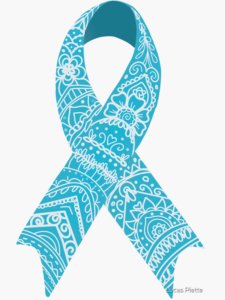 "Prostate Cancer Ribbon " Sticker for Sale by lucaspiette | Redbubble