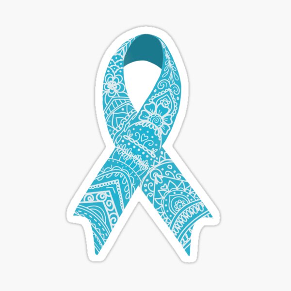 "Prostate Cancer Ribbon " Sticker for Sale by lucaspiette | Redbubble