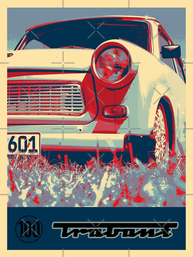 "trabant, ddr, gdr classic car - 3" Sticker for Sale by hottehue ...