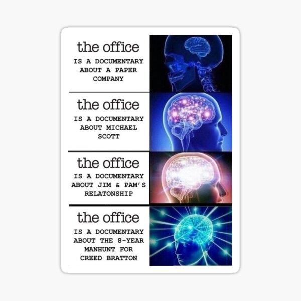 "the office meme" Sticker by msimons001 | Redbubble
