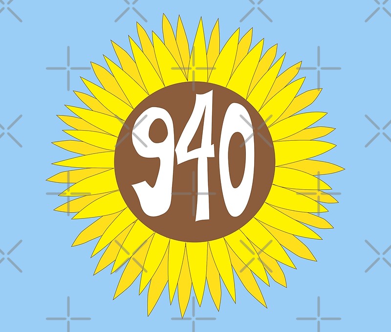 "Hand Drawn Texas Sunflower 940 Area Code" by itsrturn | Redbubble