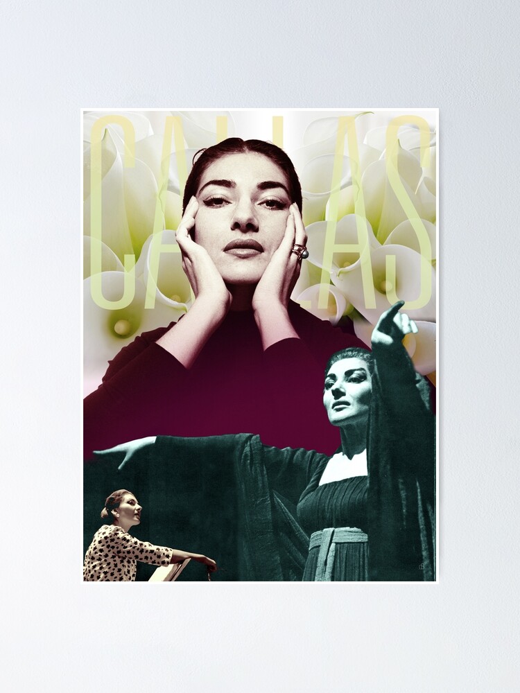 "Maria Callas Portrait Collage 1" Poster by DesmondBates | Redbubble