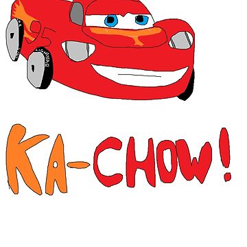 "Ka-Chow!" Sticker for Sale by poojpong | Redbubble