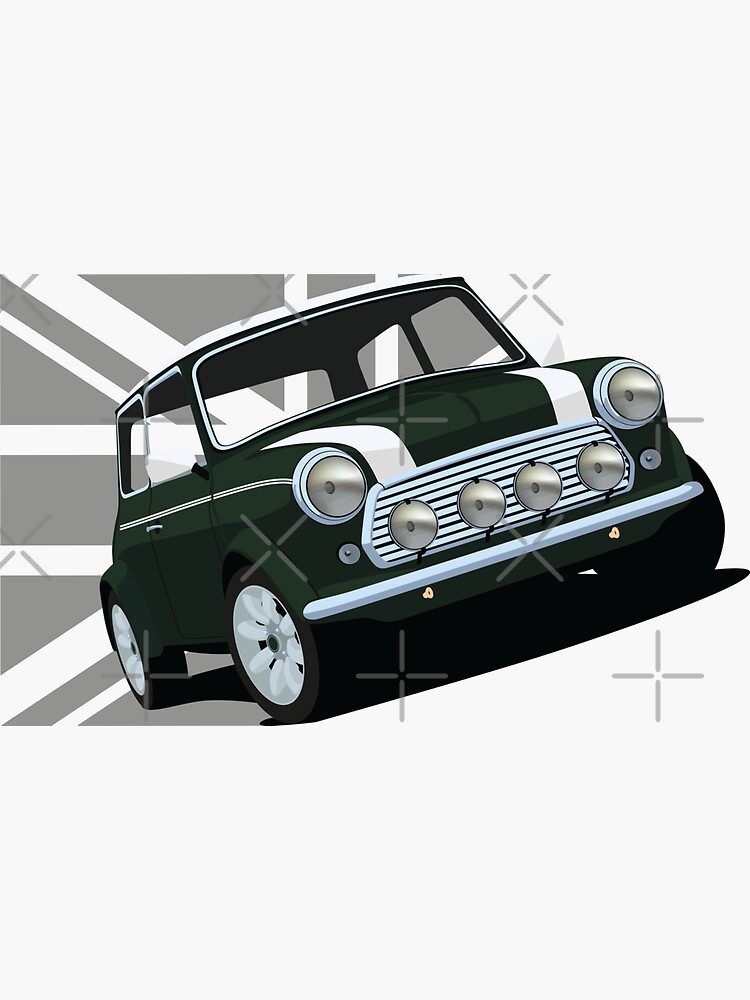 "Rover Mini" Sticker by AutomotiveArt | Redbubble