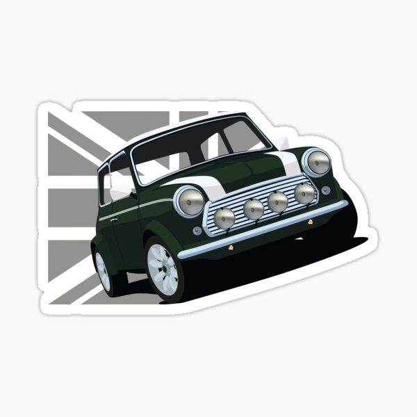 "Rover Mini" Sticker by AutomotiveArt | Redbubble