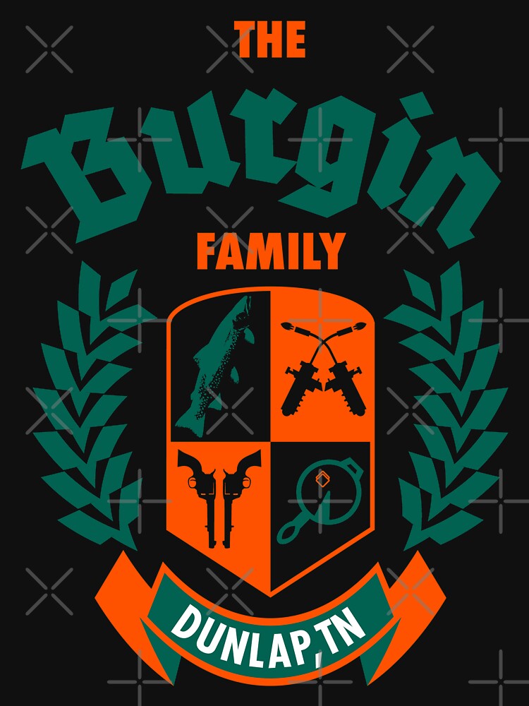 "The NEW & IMPROVED Burgin Family Crest" T-shirt by TradDesignCo ...