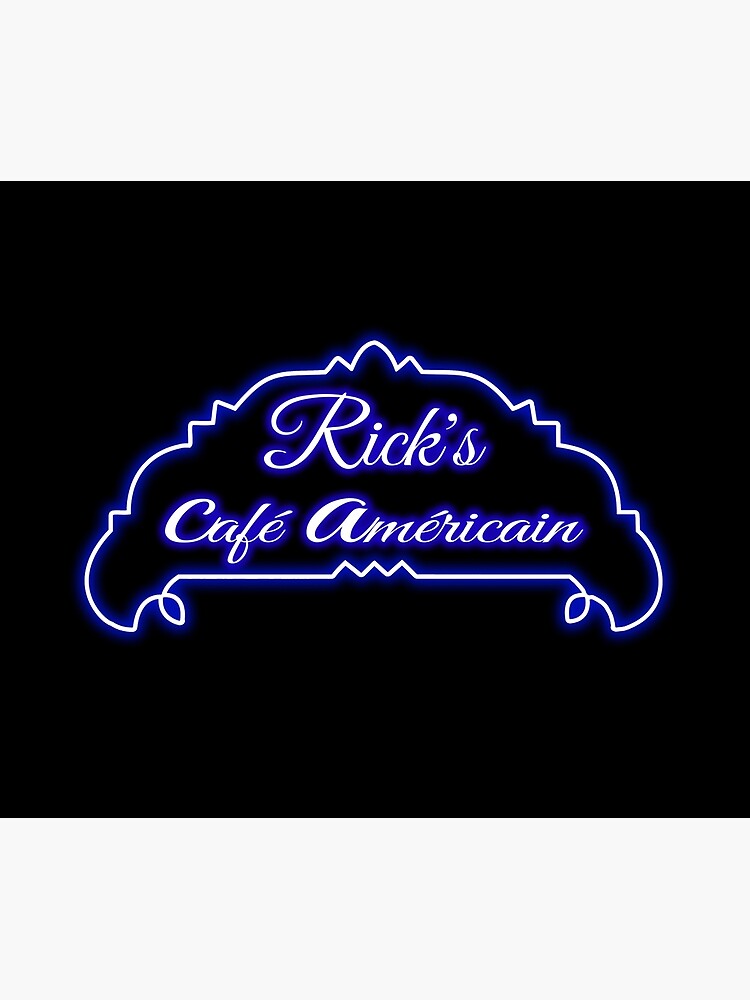 Lámina metálica «Ricks Cafe Americain letrero de neón» de MrGekko ...