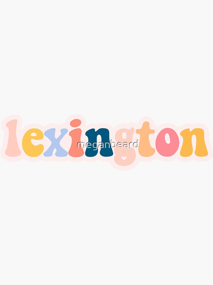 "Lexington KY" Sticker for Sale by meganbeard | Redbubble