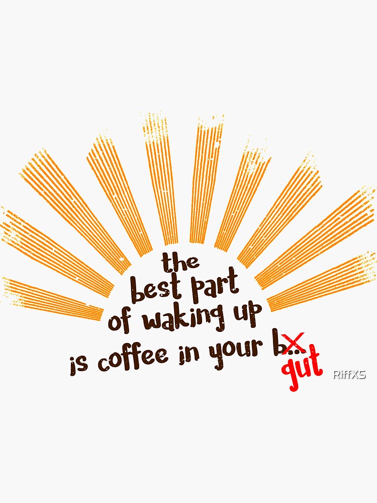 "Coffee Enema Meme" Sticker for Sale by RiffXS | Redbubble