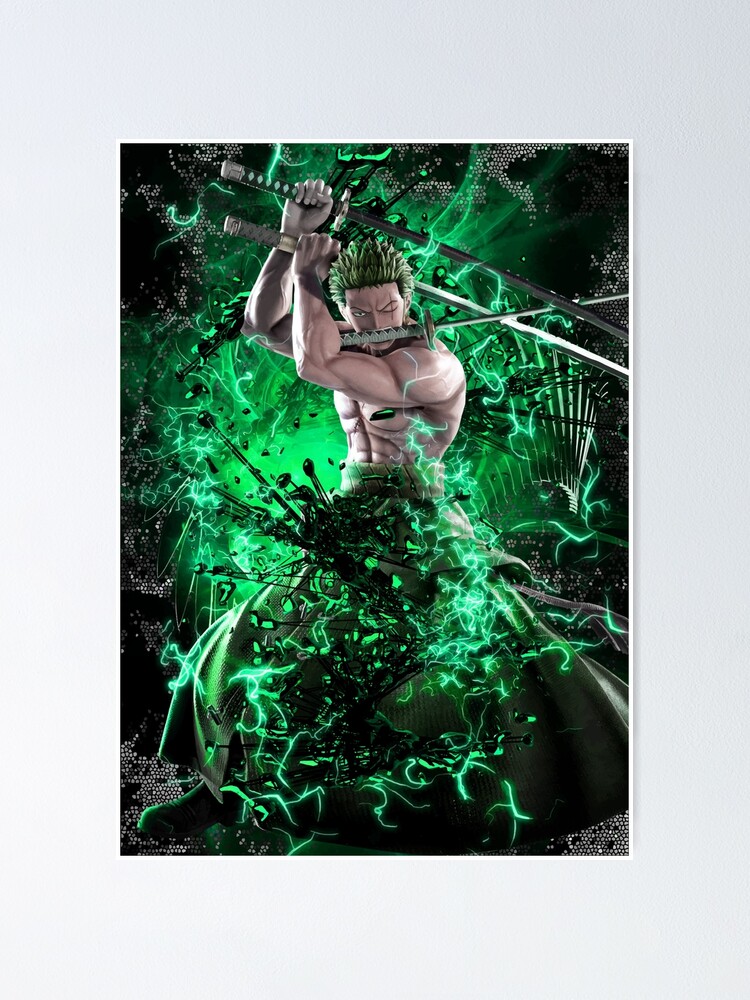 "3 sword style samurai warrior roronoa zoro" Poster for Sale by SyanArt ...