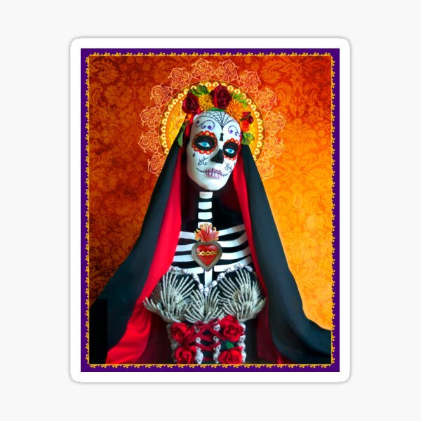 "Santa Muerte" Sticker for Sale by TammyWetzel | Redbubble