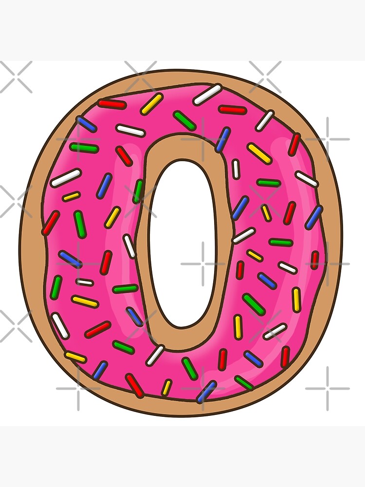 "Donut Letter O" Canvas Print by mynameisliana | Redbubble