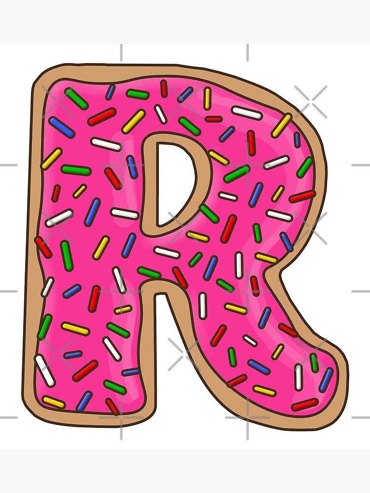 Póster «Donut Letter R» de mynameisliana | Redbubble