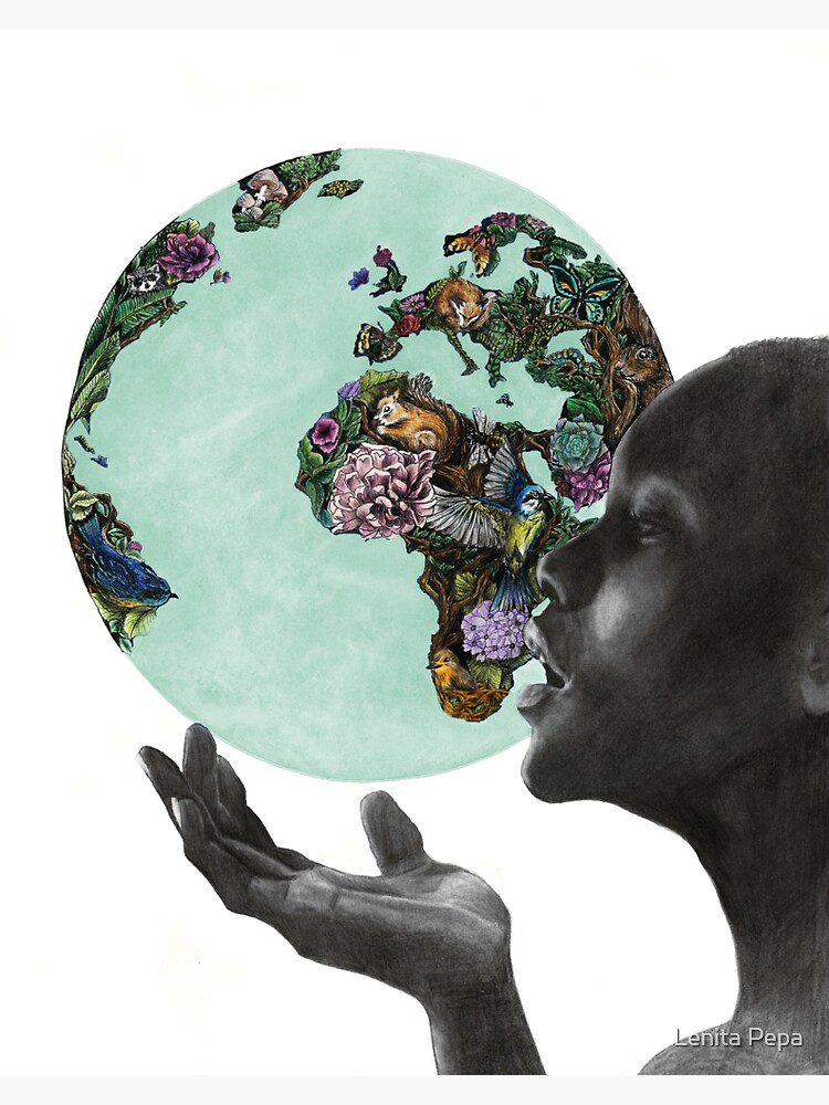 "Gaia" Sticker by lenitapepa | Redbubble