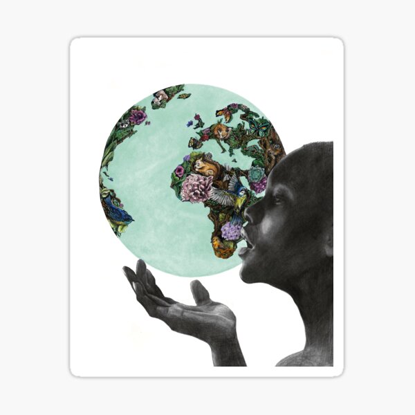 "Gaia" Sticker by lenitapepa | Redbubble