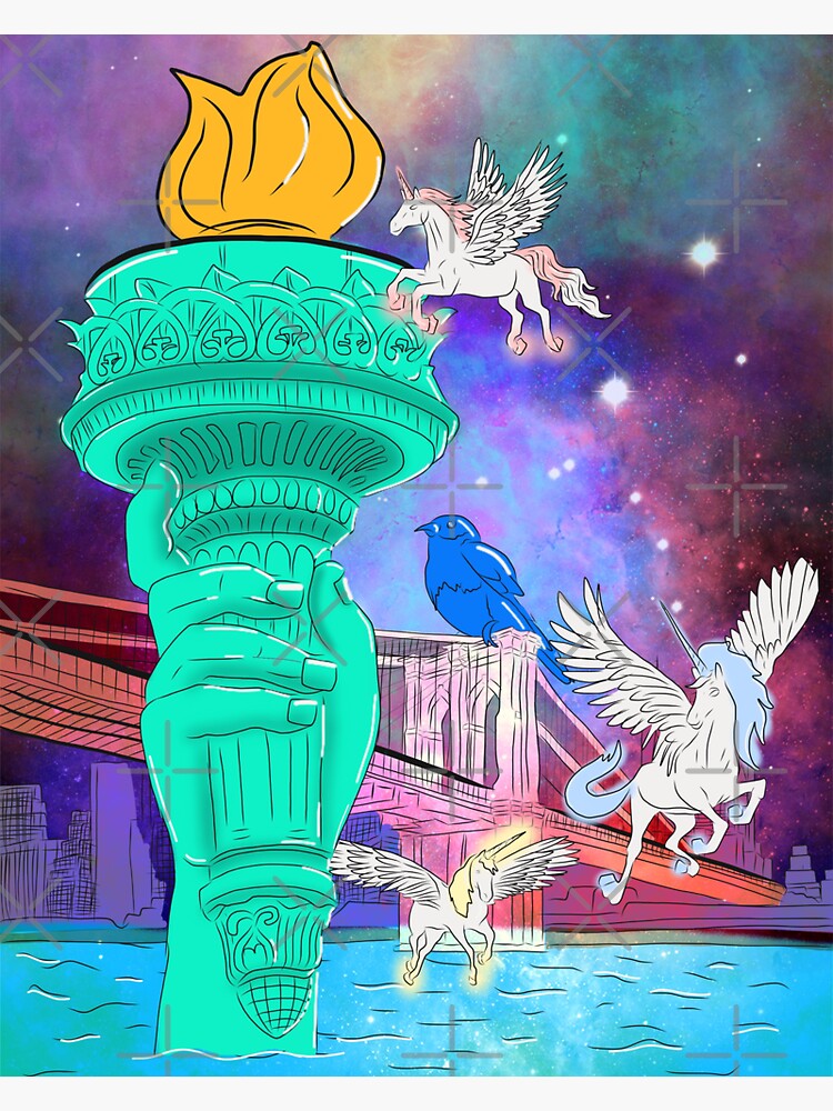 "Invasion of the Unicorns " Sticker for Sale by DAYANNA18 | Redbubble