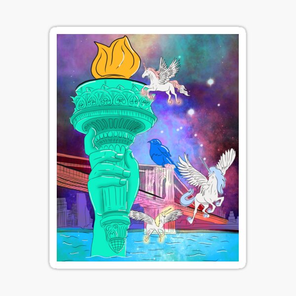 "Invasion of the Unicorns " Sticker for Sale by DAYANNA18 | Redbubble