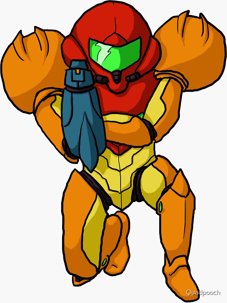 "Samus " Sticker by Quadpooch | Redbubble