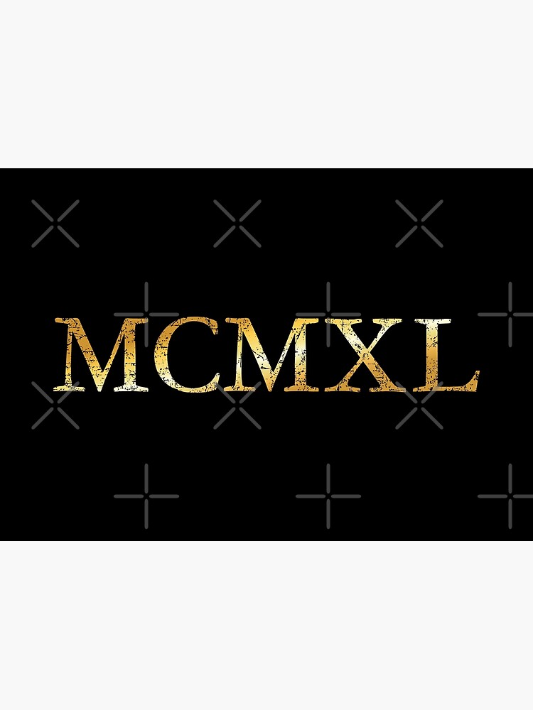 "MCMXL 1940 Roman (Ancient Golden-Yellow)" Poster by theshirtshops ...