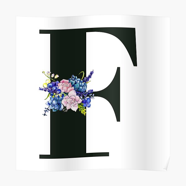"letter f" Poster by atevern | Redbubble