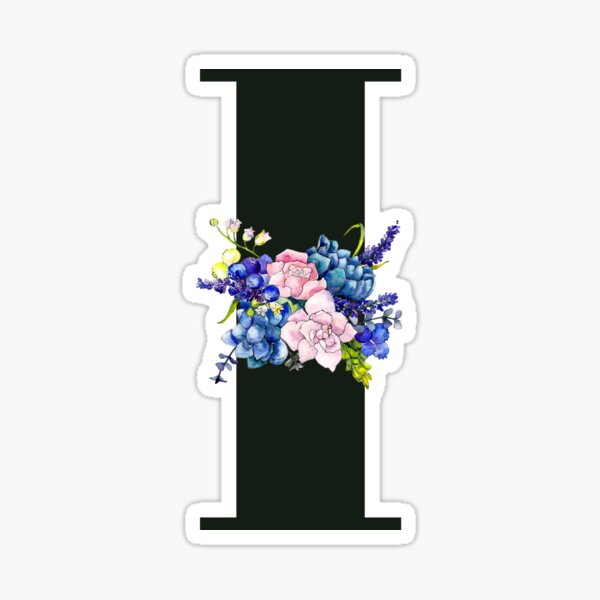 "letter i" Sticker for Sale by atevern | Redbubble