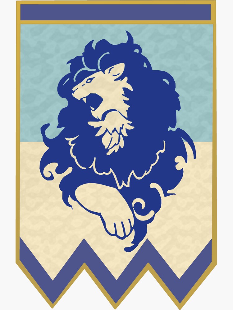 "Blue Lions Logo - Version 2" Sticker by AngeliaLucis | Redbubble