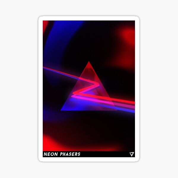 "NEON PHASERS" Sticker for Sale by ViisualDesigns | Redbubble