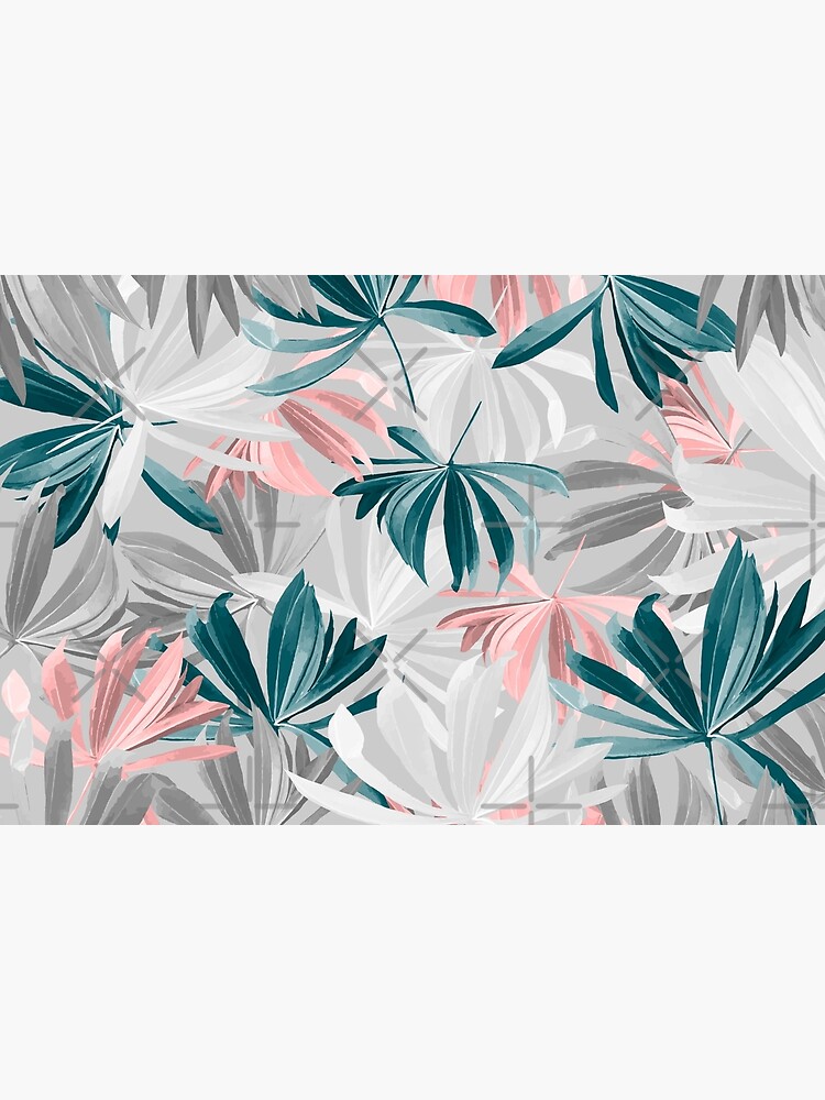 "Seamless Calm Pattern Floral Leaves" Bath Mat for Sale by ...