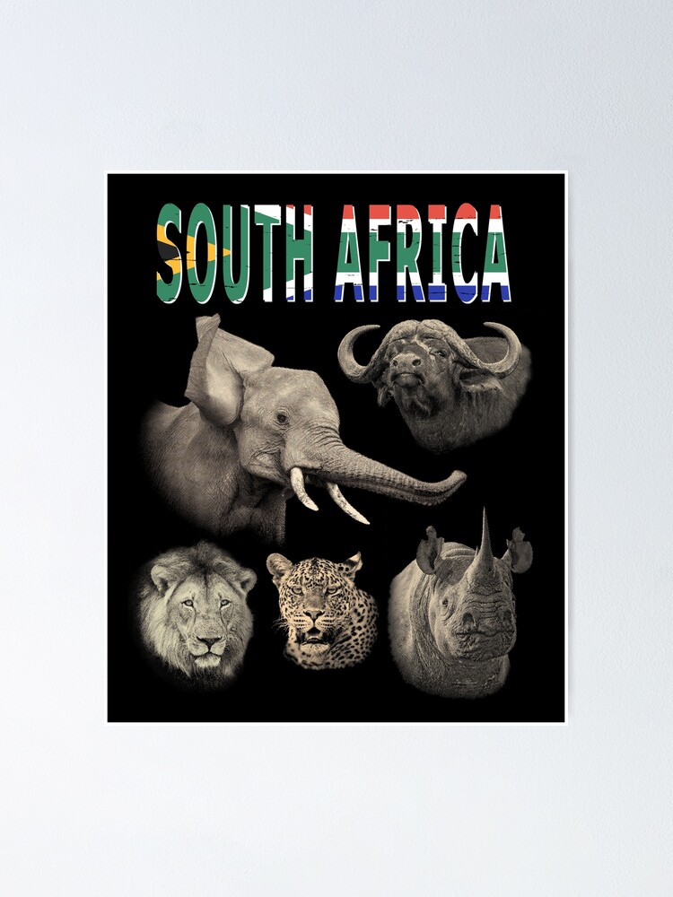 "Big Five South Africa Safari" Poster for Sale by Scotch Macaskill ...