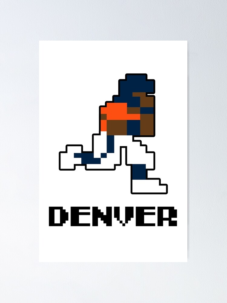 "8 bit Denver Football 1" Poster for Sale by SaturdayACD | Redbubble