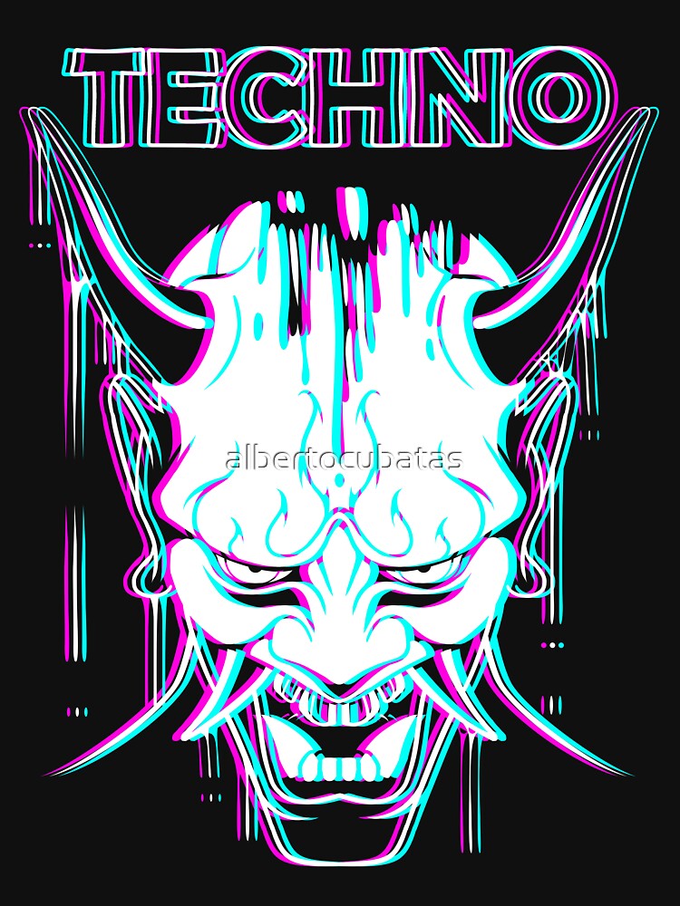 "Techno Demon" T-shirt by albertocubatas | Redbubble | dubstep t-shirts ...