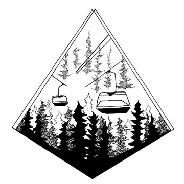 "Ski Lift" Sticker for Sale by LoreleiGaffney- | Redbubble