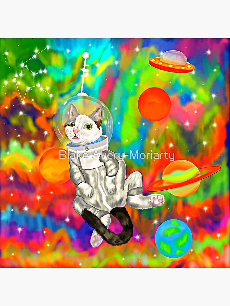 "Space Kitty" Poster for Sale by BlakeMoriarty | Redbubble