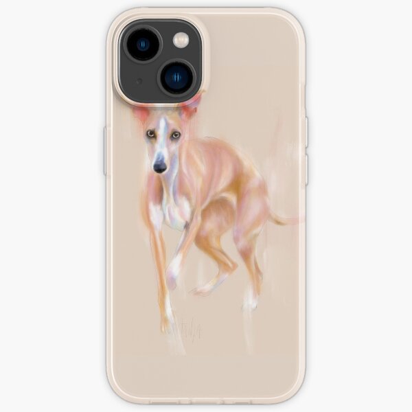 "Whippet full body portrait" iPhone Case for Sale by tanjaonthewall ...