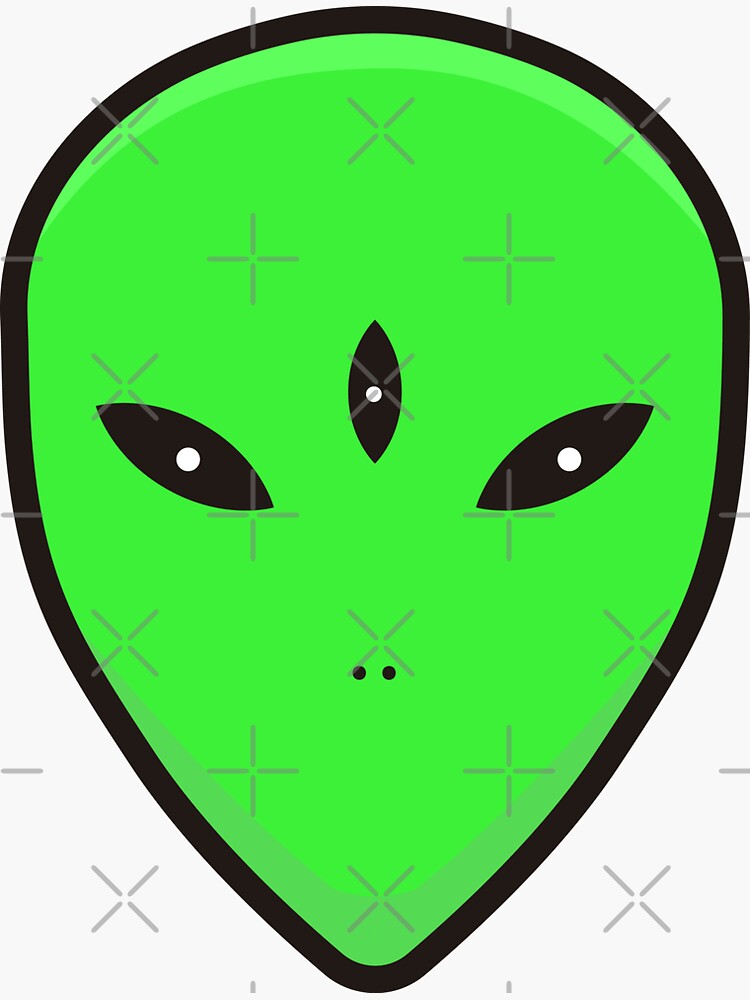 "Alien" Sticker by SoulArtLove | Redbubble