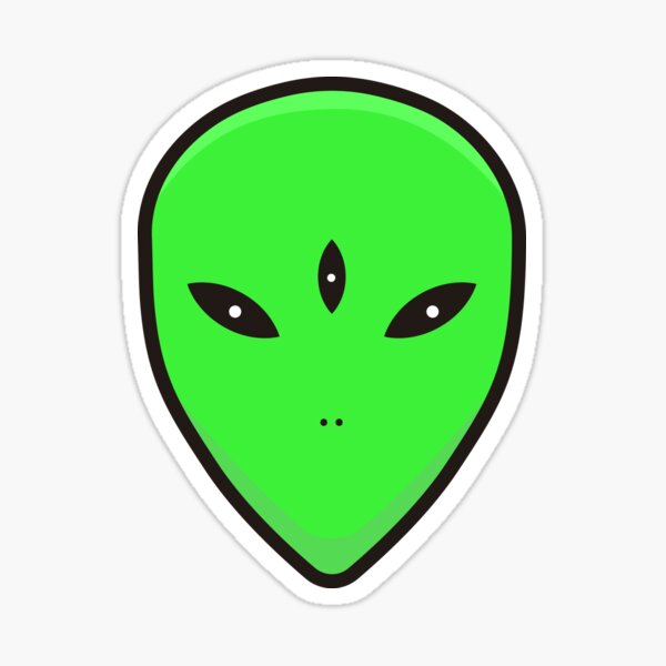"Alien" Sticker by SoulArtLove | Redbubble