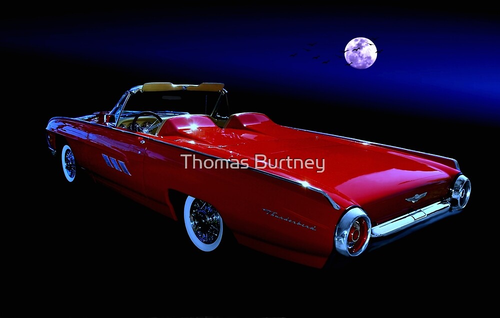 "1961 Ford (Bullet Bird) Thunderbird" by Thomas Burtney | Redbubble