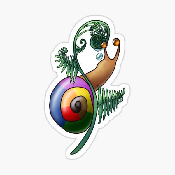 "POC-Inclusive Philadelphia LGBTQ+ Fern Pride Snail" Sticker for Sale ...