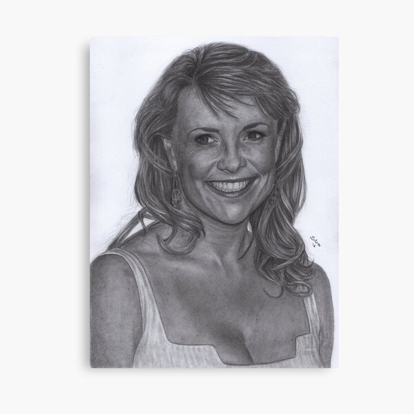 "Blonde Amanda Tapping" Canvas Print for Sale by XFchemist-Art | Redbubble