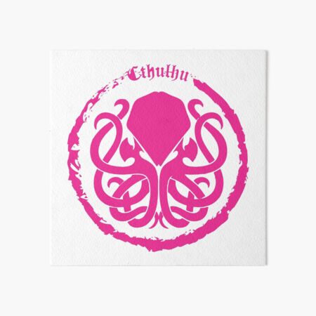 "Cthulhu Pink Logo" Art Board Print by Milena93 | Redbubble