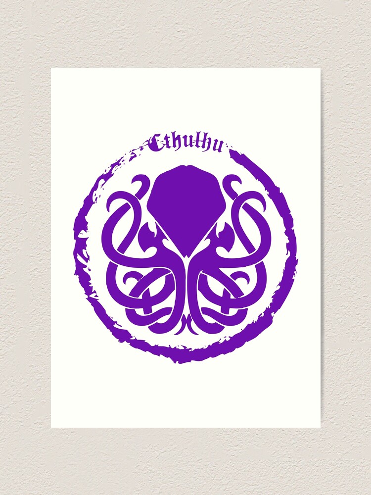 "Cthulhu Purple Logo" Art Print for Sale by Milena93 | Redbubble