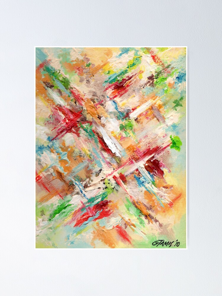 "Freestyle Artwork - Acrylic Painting" Poster by RainbowArt | Redbubble