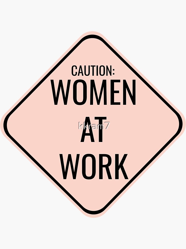 "Women at Work" Sticker for Sale by kkram7 | Redbubble