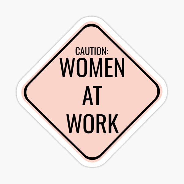 "Women at Work" Sticker for Sale by kkram7 | Redbubble