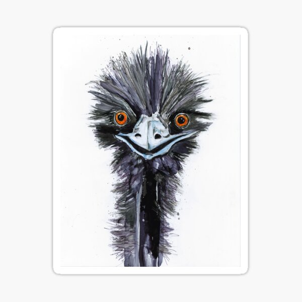 "Emily the Emu" Sticker for Sale by atep | Redbubble