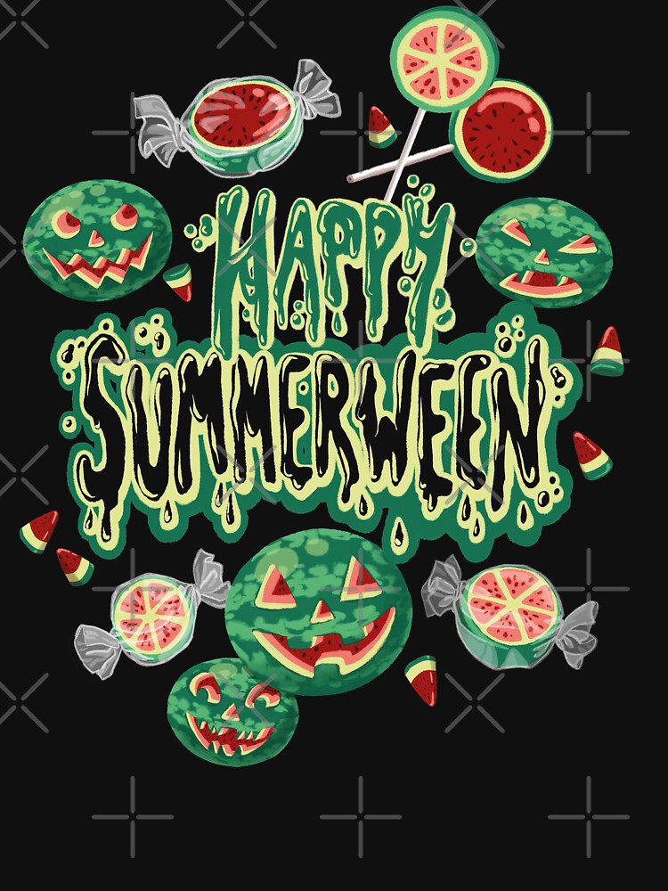 "Happy Summerween! Halloween in summer" T-shirt by MKinzel | Redbubble