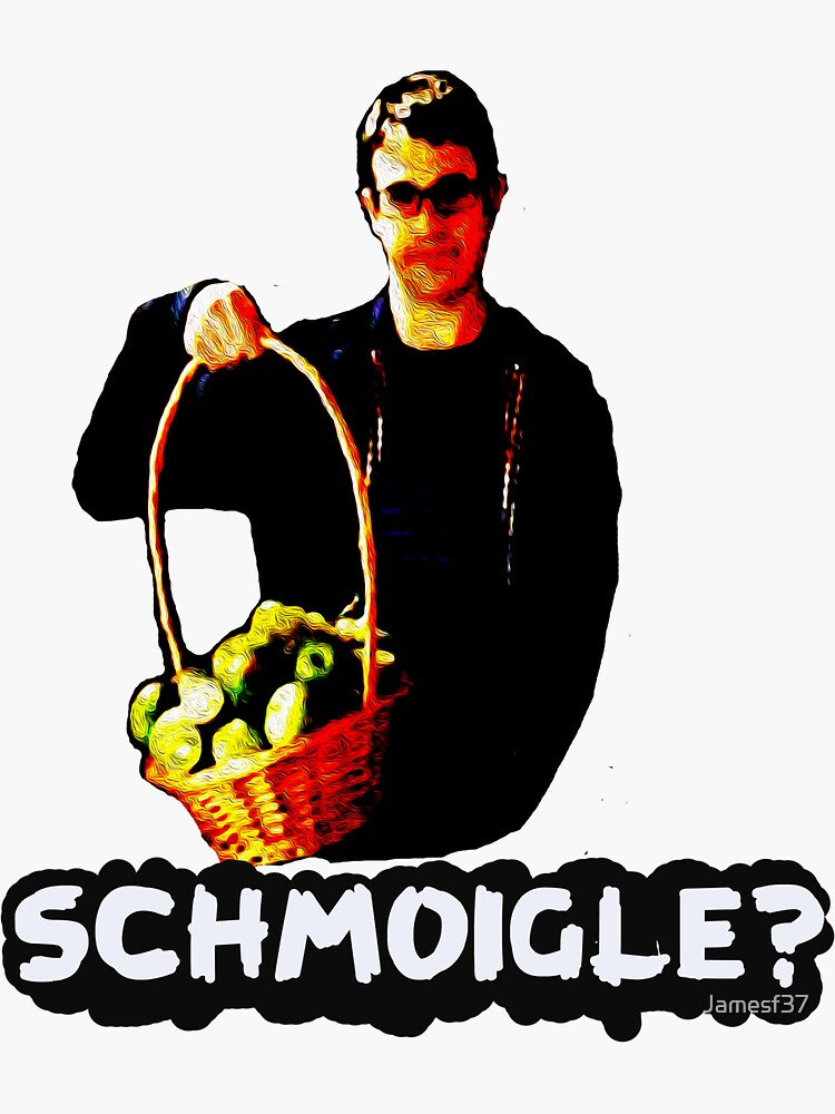 "Friday Night Dinner // Schmoigle?" Sticker for Sale by Jamesf37 ...