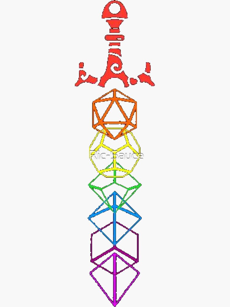 "Dungeons and Dragons Sword" Sticker for Sale by Ric-Sauce | Redbubble