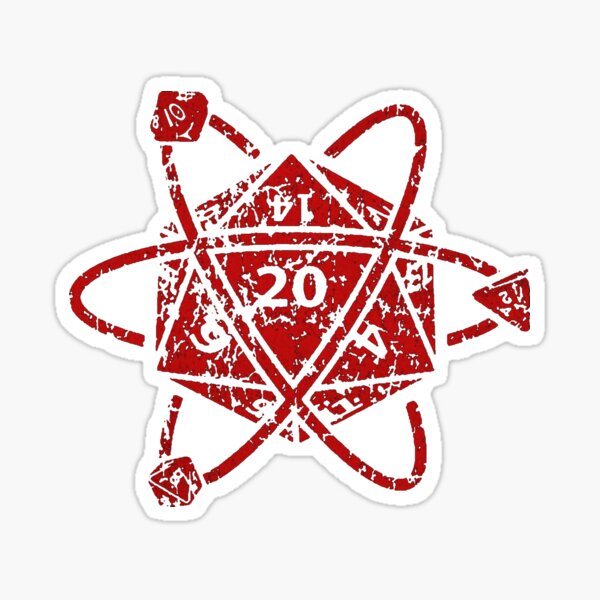 "Dungeons and Dragons D20" Sticker for Sale by Ric-Sauce | Redbubble