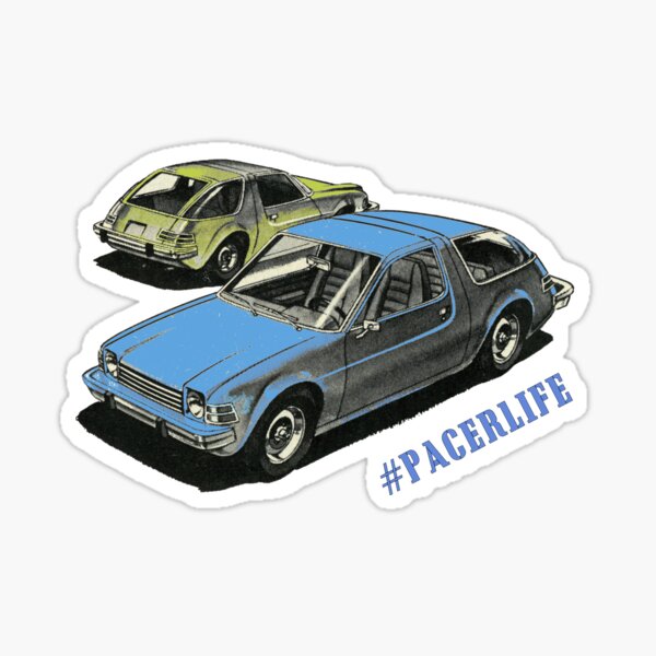 "Pacer Life. Relive The '70s! " Sticker for Sale by taspaul | Redbubble